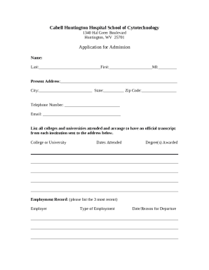 Contact Us - Cabell Huntington Hospital Doc Template | pdfFiller