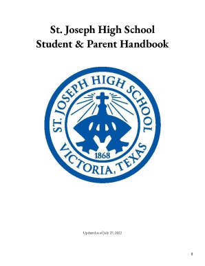 Fillable Online St Joseph's R.C. High School: Home Fax Email Print - pdfFiller