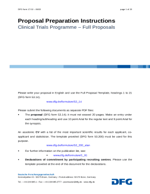 Proposal Preparation Instructions: Clinical Trials Programme Doc ...
