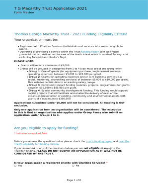 Fillable Online TG Macarthy Trust Fax Email Print - pdfFiller
