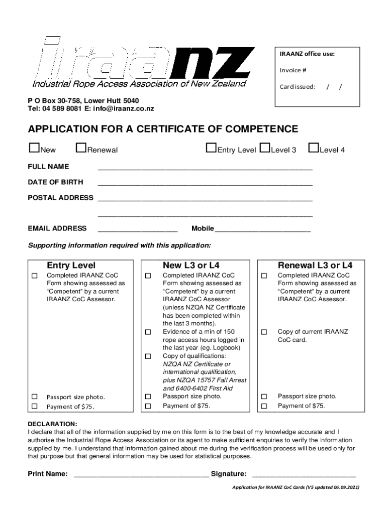 Fillable Online iraanz co QUALIFICATION DETAILS New Zealand Certificate ...