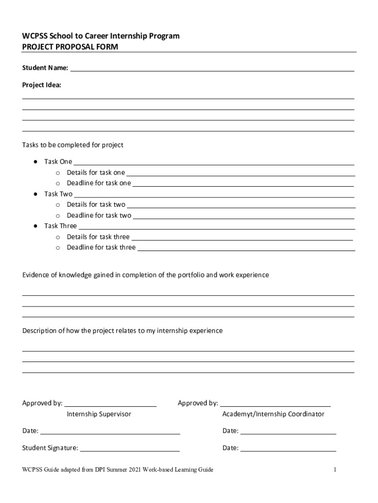 Fillable Online Application Packet CTE Internship. ... Fax Email Print ...