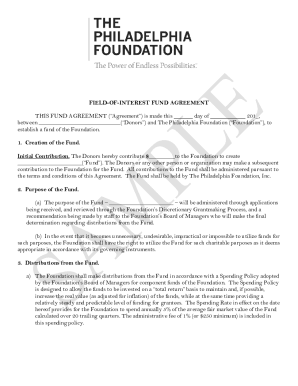 Fillable Online Designated Scholarship Fund Agreement Fax Email Print ...