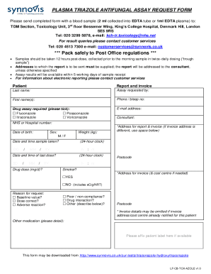 Fillable Online Blood Sample Collection Fax Email Print - pdfFiller