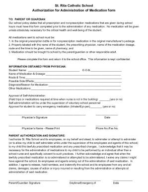Fillable Online Forms - St. Rita Catholic School Fax Email Print ...