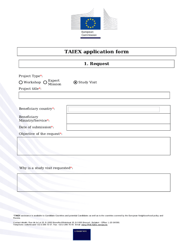 TAIEX application Doc Template | pdfFiller
