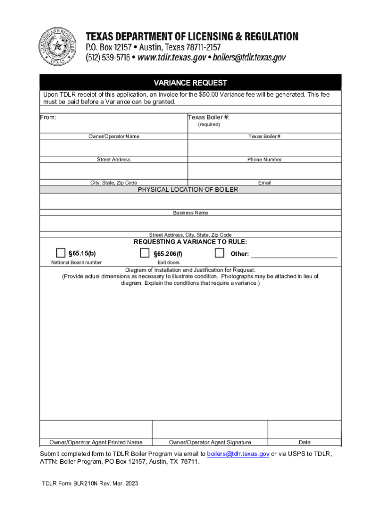 Fillable Online NEW TECHNOLOGY VARIANCE APPLICATION ... Fax Email Print ...