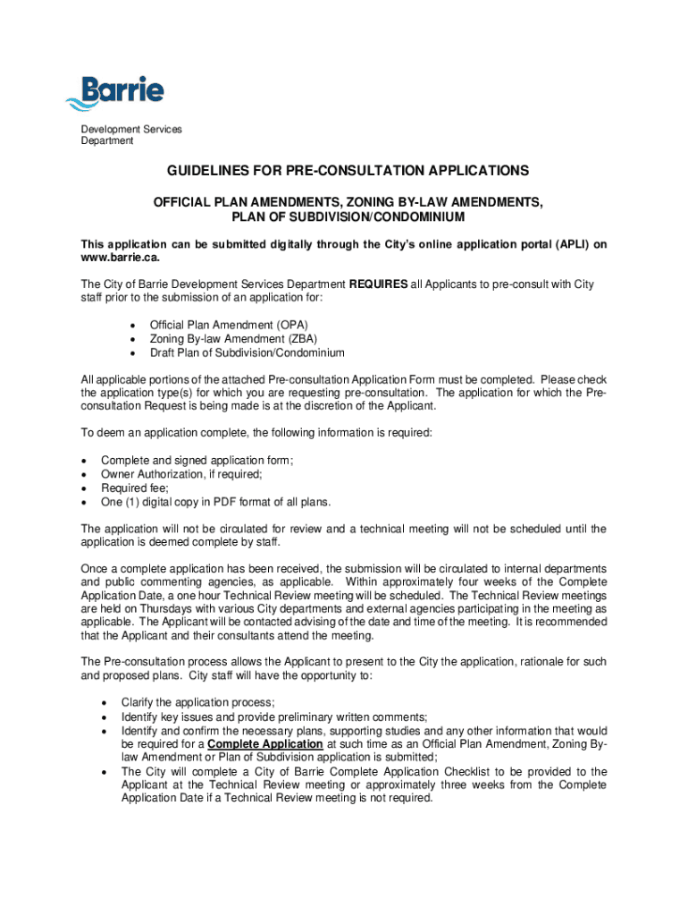Fillable Online Official Plan and Zoning By-law Amendment Fax Email ...