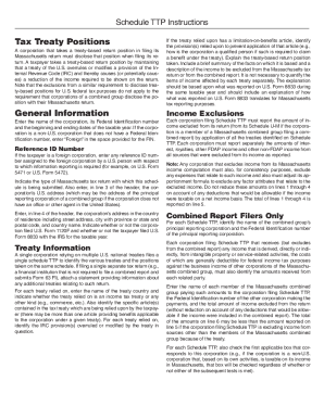 Fillable Online Tax Treaty Positions General Information Fax Email ...