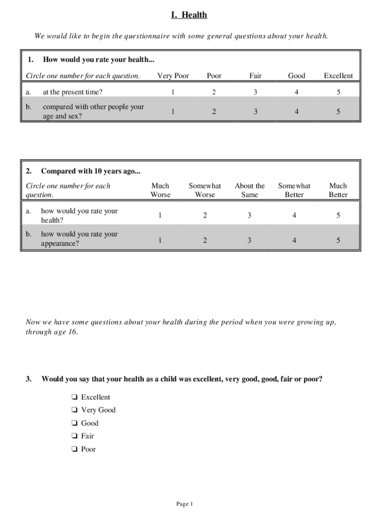 Fillable Online 36-Item Short Form Survey Instrument (SF-36) Fax Email ...