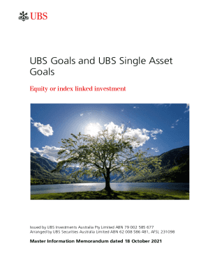 Fillable Online UBS Goals Series 12, 13 & 14 Fact Sheet Fax Email Print ...