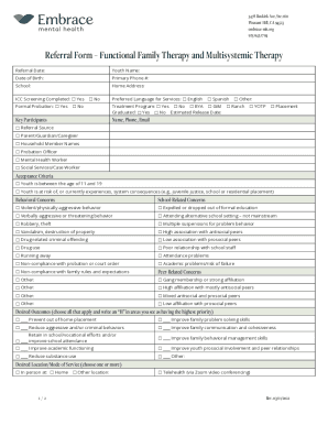 Fillable Online Referral Form FFT - MST.docx Fax Email Print - pdfFiller