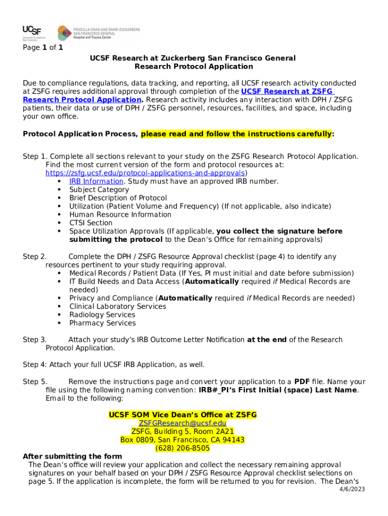 UCSF School of Medicine Vice Dean's Office at ZSFG ... Doc Template ...