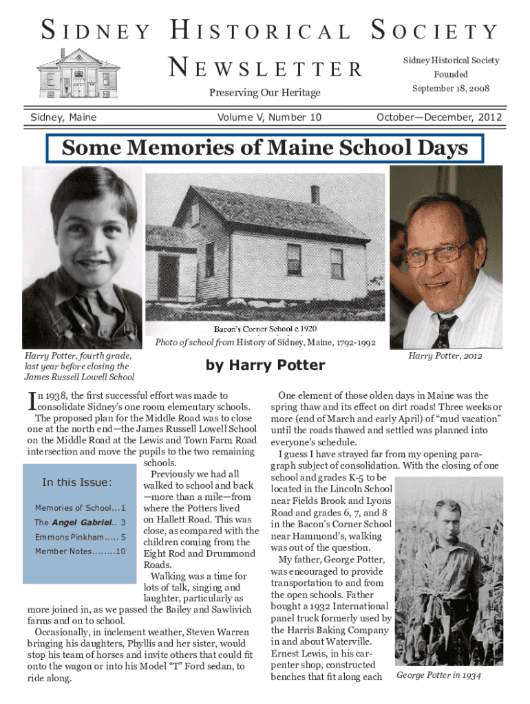 Fillable Online Get the free Sidney Historical Society Newsletter ... Fax Email Print - pdfFiller