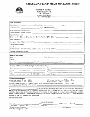 Fillable Online Applications, Permits and Forms Fax Email Print - pdfFiller