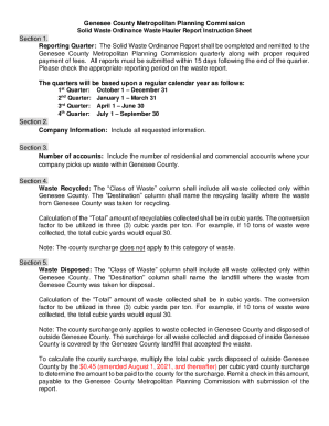 Fillable Online Genesee County Solid Waste Management Planning ...