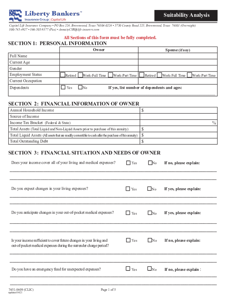 Fillable Online Doing Business with Capitol Life Fax Email Print ...