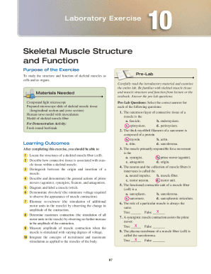Fillable Online Skeletal muscle: a brief review of structure and ...