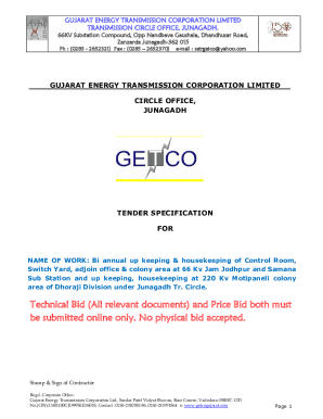 Fillable Online Technical Bid (All relevant documents) and Price ... Fax Email Print - pdfFiller