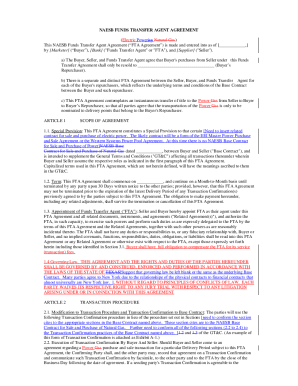 Fillable Online NAESB Funds Transfer Agent Agreement (Natural Gas) Fax ...