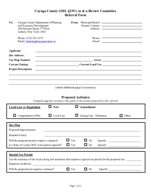 Fillable Online Victory - Zoning Code Amendments - 239 Referral Form ...