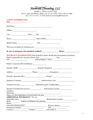 Fillable Online Initial Appointment Forms.doc Fax Email Print - pdfFiller