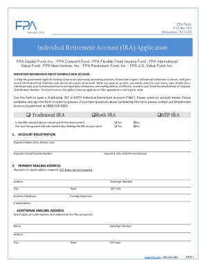 Fillable Online Individual Retirement Account (IRA) Transfer Form Fax ...