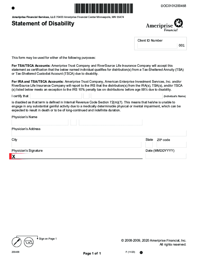 Fillable Online Statement of Disability Fax Email Print - pdfFiller