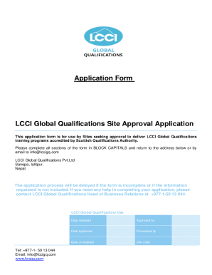 Fillable Online Site-Approval-Application-Form-LCCI-Global ...