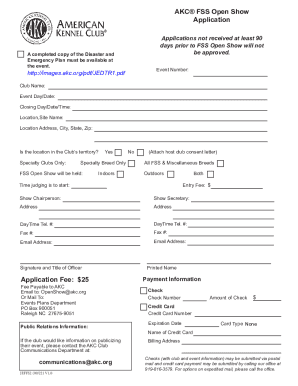 Fillable Online images akc AKC FSS Open Show ApplicationBoth Fax Email ...