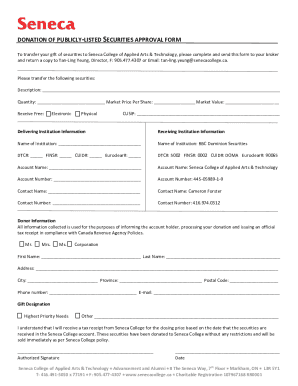 Fillable Online Gift Acceptance Policy - Policies - Seneca, Toronto ...