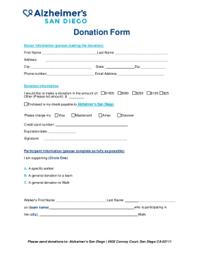 Fillable Online General Donation Form Fax Email Print - pdfFiller