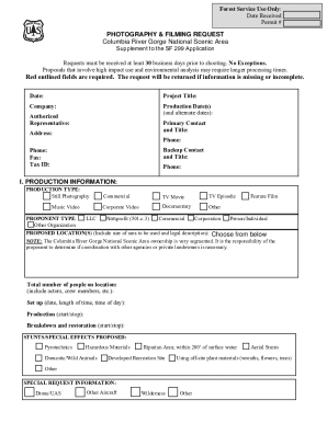 Fillable Online Film and Photo Request Form Fax Email Print - pdfFiller