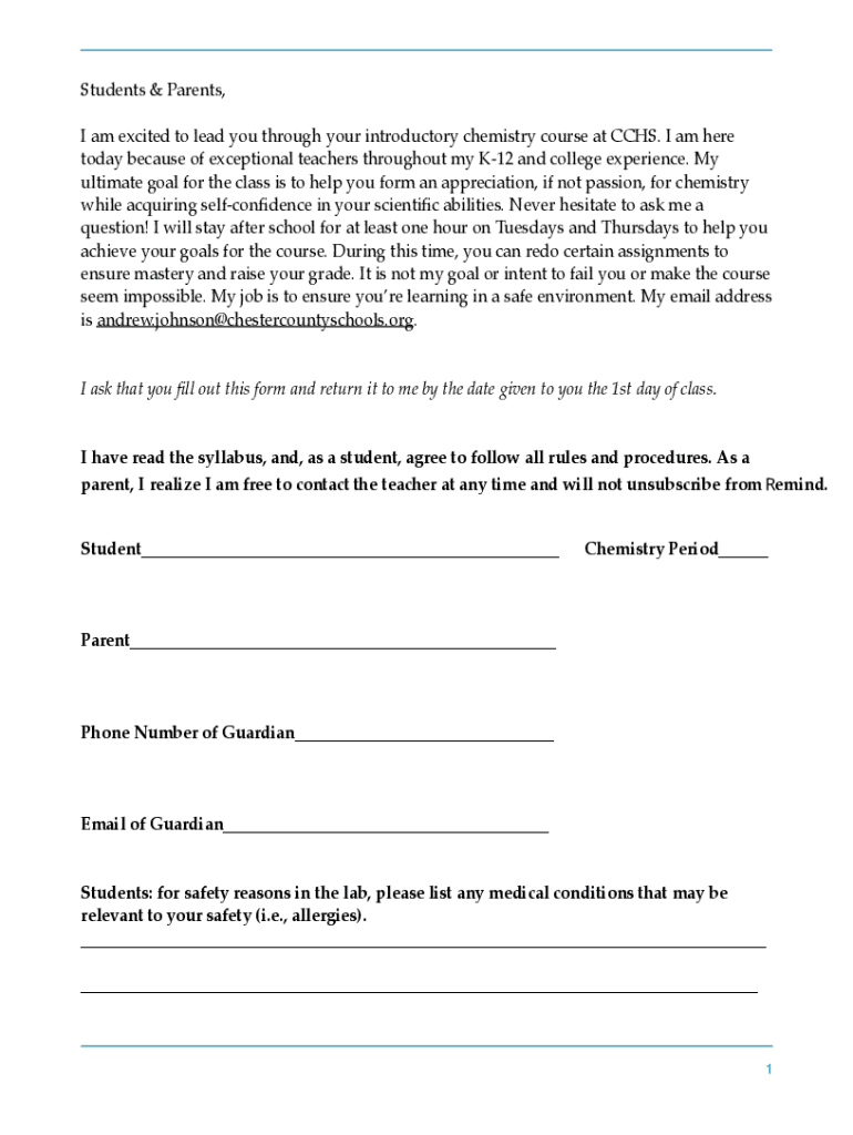 Fillable Online Lab Safety Agreement Fax Email Print - pdfFiller