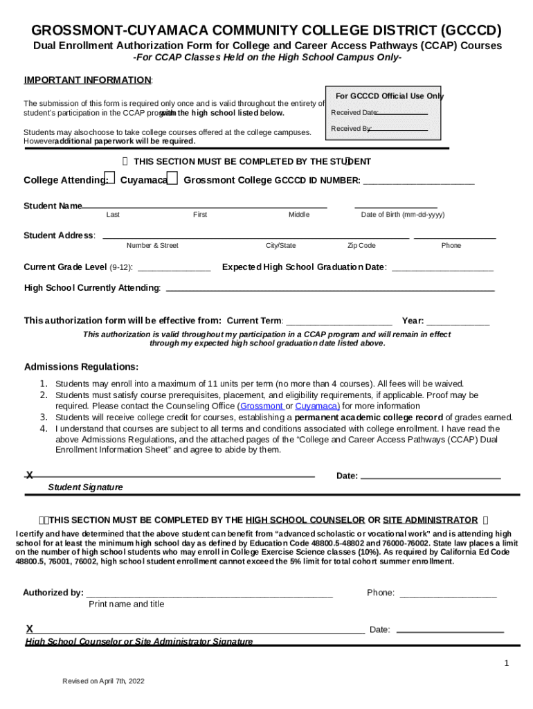 gcccd-hscc--only.pdf Doc Template | pdfFiller