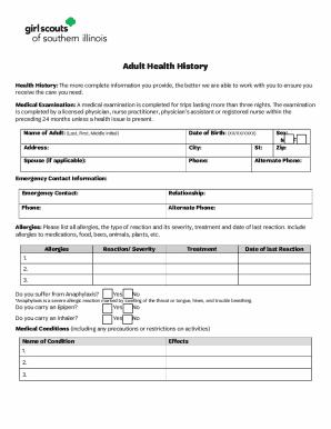 Fillable Online girl-scouts-health-history-and-medical-examination-form ...