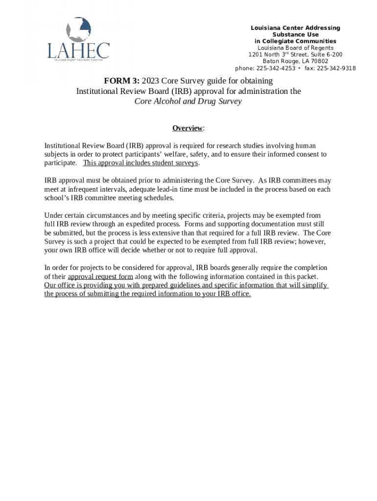 Steps in Getting IRB (Institutional Review Board) Approval Doc Template ...