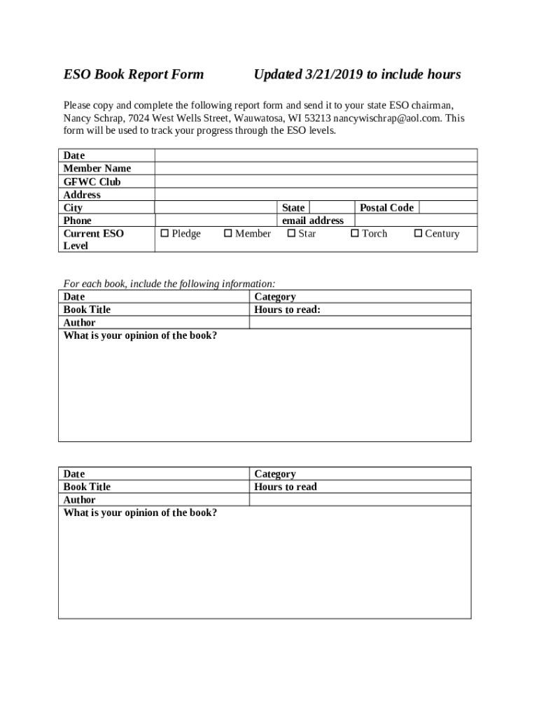 Please copy and complete the following report and send it to your state ...