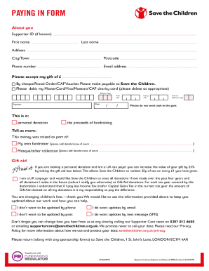 Fillable Online PAYING IN FORM Fax Email Print - pdfFiller