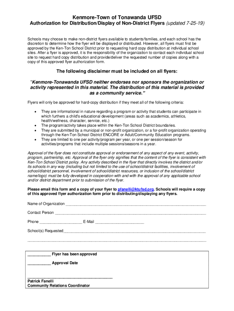 Fillable Online Resources / Flyer Approval Process Fax Email Print ...