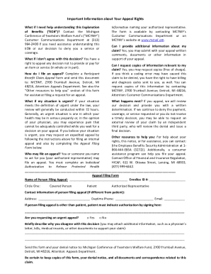 Fillable Online Participant Claim Appeal Form Fax Email Print - pdfFiller