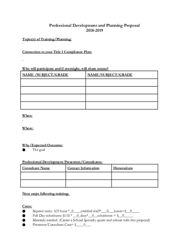 Institute: Strengthening Your Title I Program (K-6)Course ... Doc Template | pdfFiller