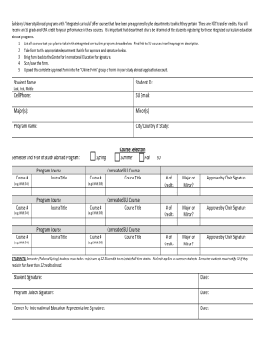 Fillable Online Course Planning Form IDIS. Course Planning Form IDIS ...