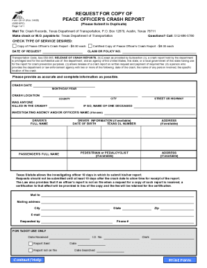 Fillable Online Texas Form Cr 91Fill Out and Use This PDF Fax Email ...