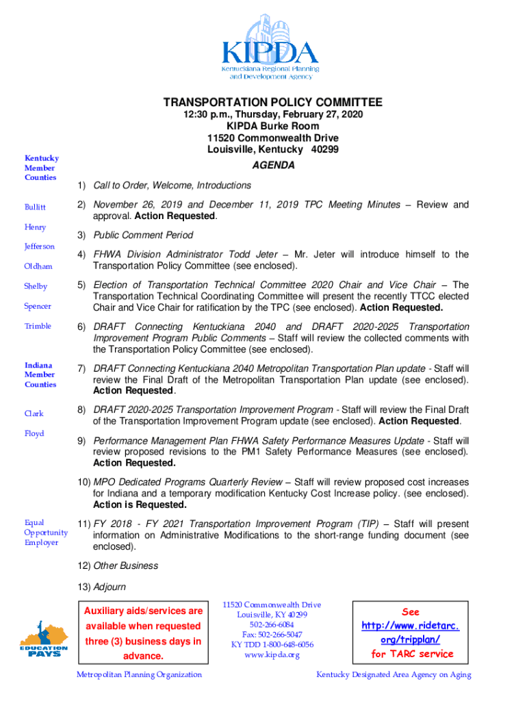 Fillable Online KIPDA AAA - National Resource Center for Aging with ...