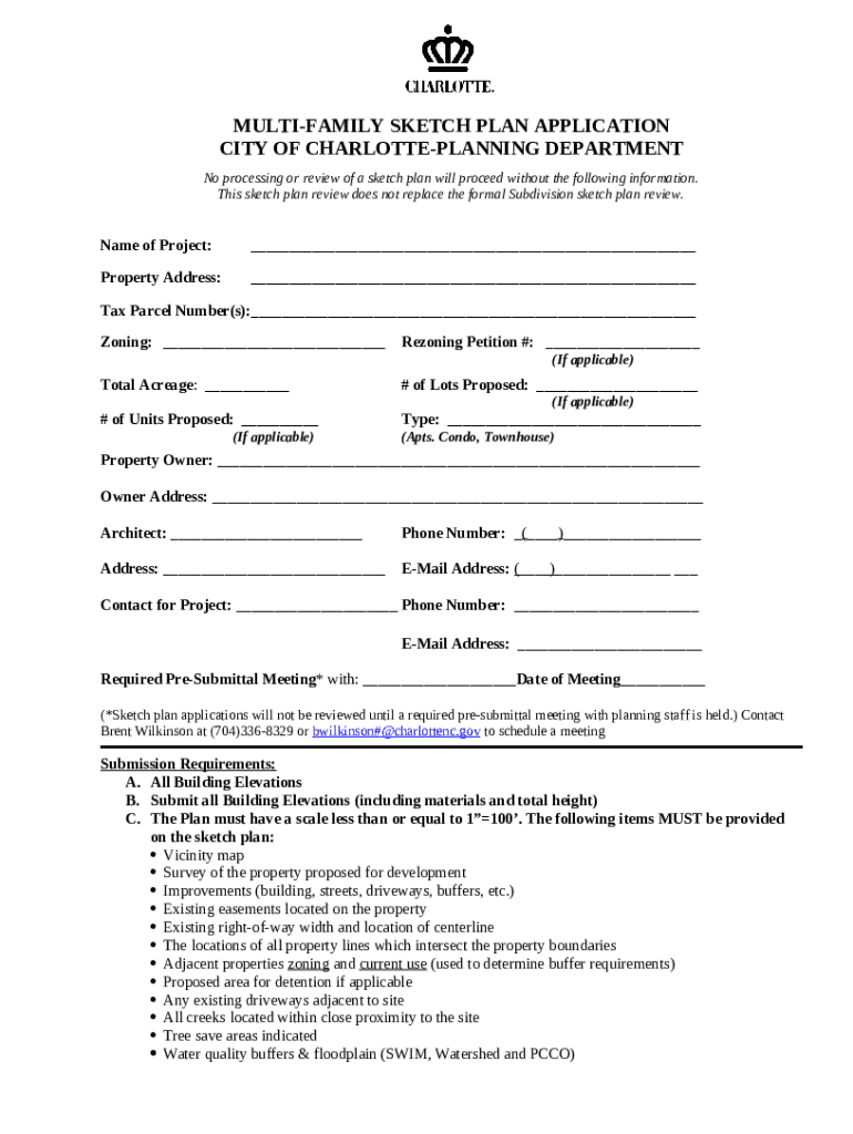 D CITY OF CHARLOTTE-PLANNING DEPARTMENT ... Doc Template | pdfFiller