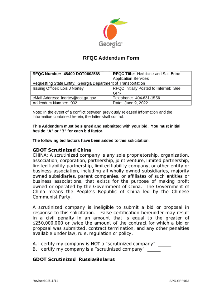 Georgia Herbicide and Salt Brine Application Services Doc Template ...