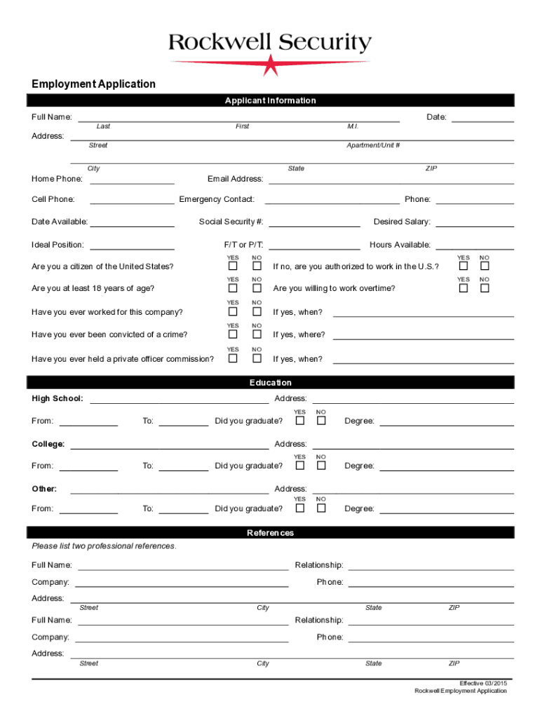 Fillable Online Master Job Application Fax Email Print - pdfFiller