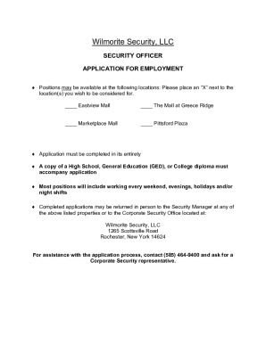 Fillable Online Multi-Site Security Officer - Securitas Security ...