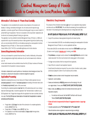 Fillable Online Lease Purchase Application - Cardinal Management ...